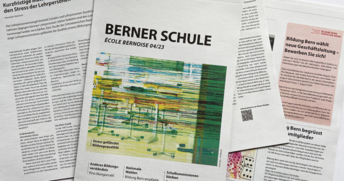 Bildung Bern - Le dernier numéro de l'École bernoise est arrivé